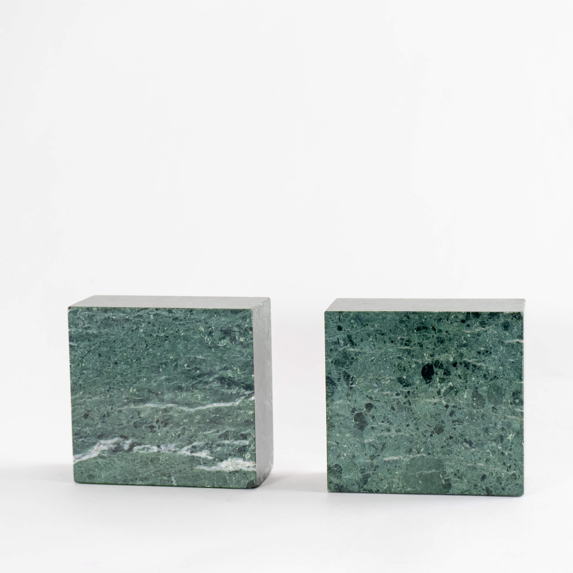 Vintage Green Marble Block Bookends - A Pair – The Vintage Advisor