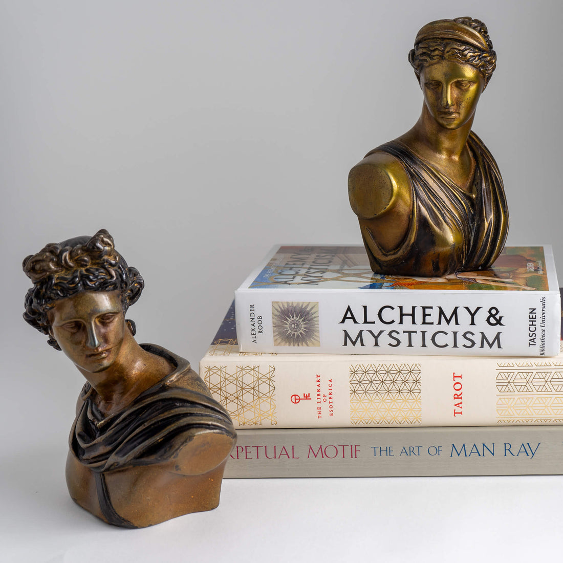 Vintage Grecian Apollo And Artemis Bronze Finish Bookends – The Vintage ...